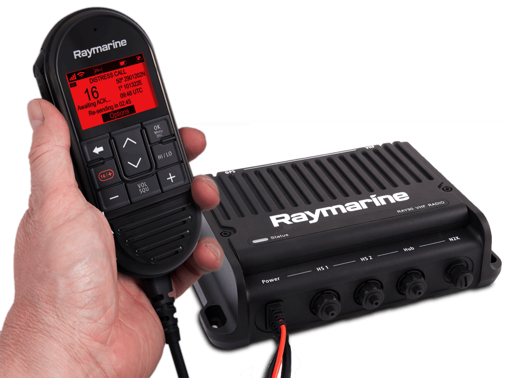 Raymarine Ray 91 VHF Black Box with AIS Rx (inc wired handset, passive ...